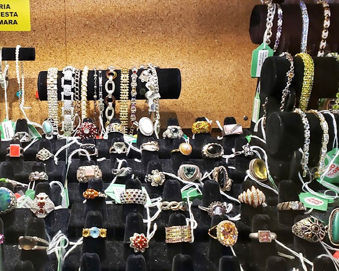 Treasure hunters, prepare to be dazzled! These vintage rings and bracelets once adorned fingers and wrists at proms, weddings, and anniversary dinners.