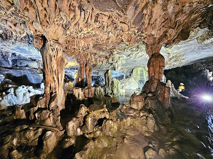 Nature's abstract art gallery, where water and time collaborate to create sculptures no human artist could imagine.