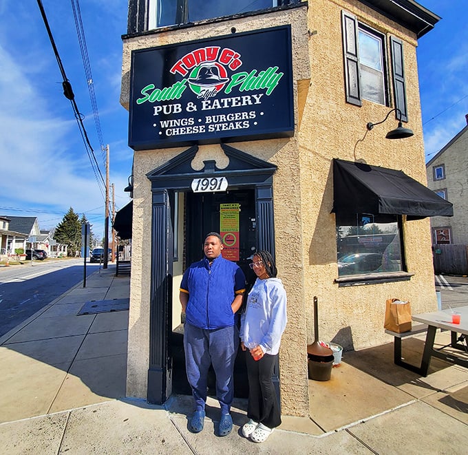 The exterior view captures Tony G's modest confidence&mdash;no flashy gimmicks needed when your sandwiches have been speaking for themselves since 1991.