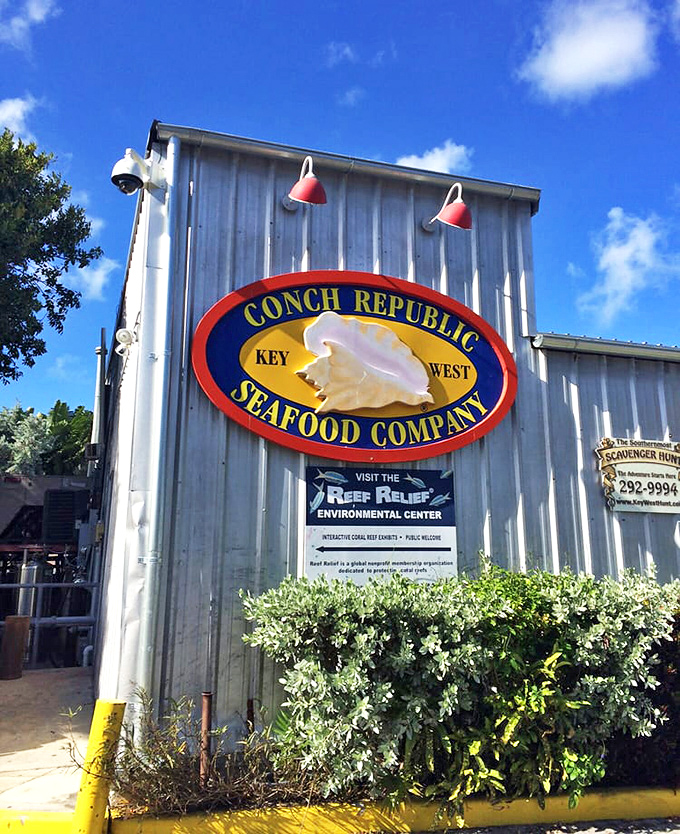 The sign says "Seafood Company," but the experience says "Welcome to paradise." No passport required.