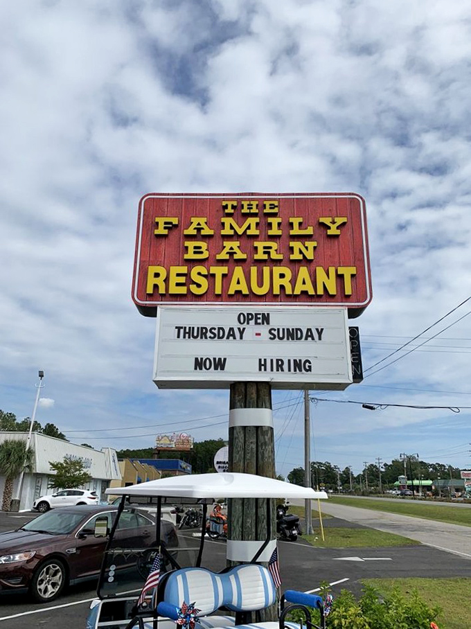 The sign doesn't just announce a restaurant&mdash;it declares the existence of a place where hungry travelers and locals find common ground.