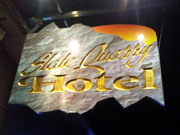 The sign says it all&mdash;carved from actual slate, illuminated in gold. A perfect metaphor for this unassuming place that mines culinary gold from traditional techniques and quality ingredients.