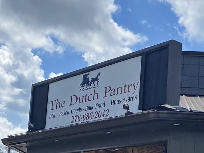 More than just a sign&mdash;it's a beacon for hungry travelers. That horse and buggy logo promises a delicious step back in time.