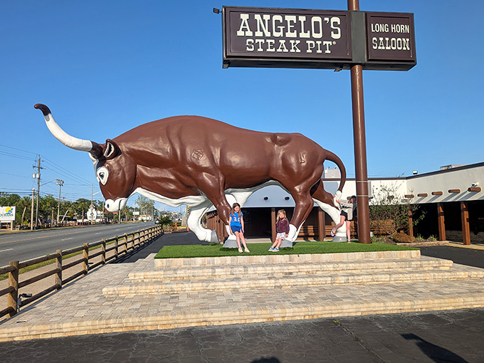 By day, Big Gus reveals his true magnificent scale. This iconic bull has photobombed more family vacation pictures than any other statue in Panama City Beach. 
