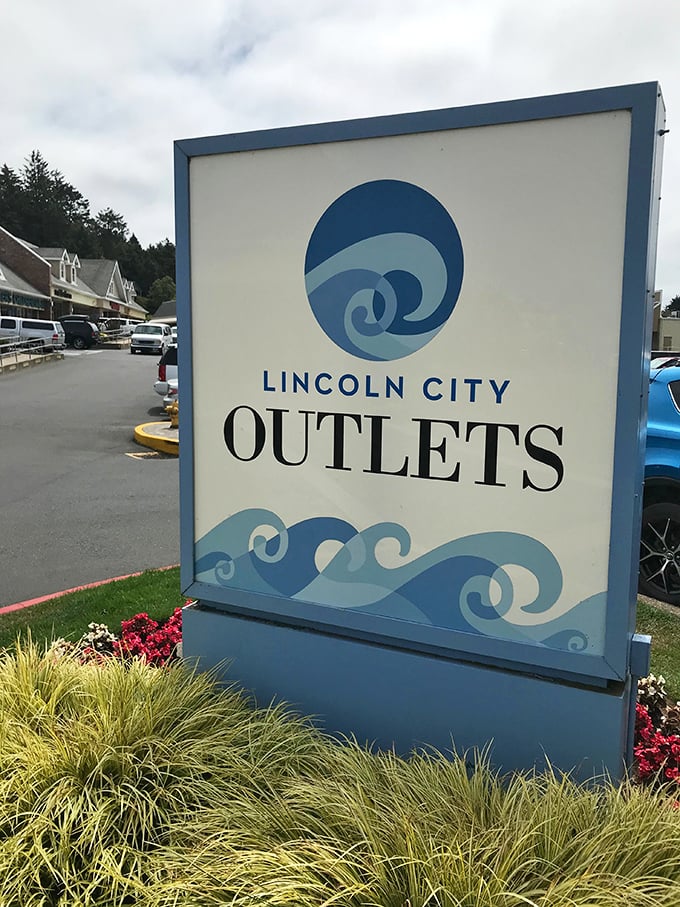 The wave-inspired logo says it all &ndash; Lincoln City Outlets perfectly blends coastal charm with retail therapy. Those blue swirls practically hypnotize your wallet open.