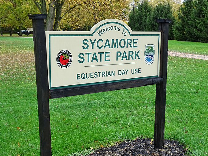 The gateway to 2,384 acres of natural wonder. This unassuming sign marks the entrance to one of Ohio's best-kept outdoor secrets.