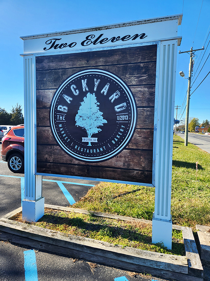 Established in 2013, The Backyard's sign promises exactly what it delivers&mdash;a welcoming spot that feels like hanging out in a friend's particularly delicious backyard.