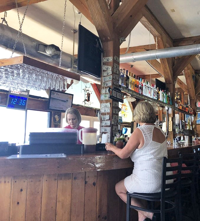 Where the magic happens—the bar at Steamers isn't just serving drinks, it's creating memories one cocktail at a time.