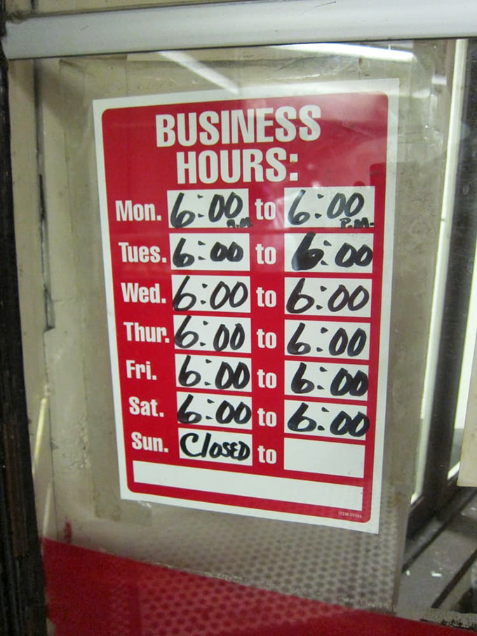 Hours that respect tradition: 6am to 6pm, closed Sundays. Some things in life should remain predictable, like where to find your donut fix.