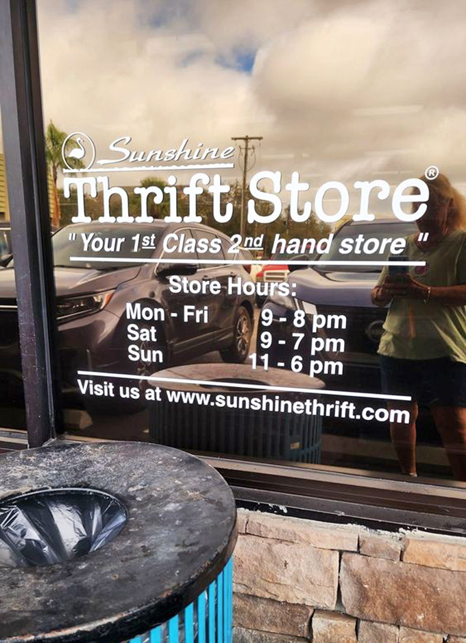 "Your 1st Class 2nd hand store" isn't just clever wordplay&mdash;it's the promise of treasure hunting seven days a week.