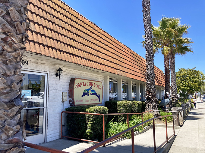 Palm trees stand guard outside this temple of diner classics. The California sunshine practically guarantees you'll waddle out happier than you entered.