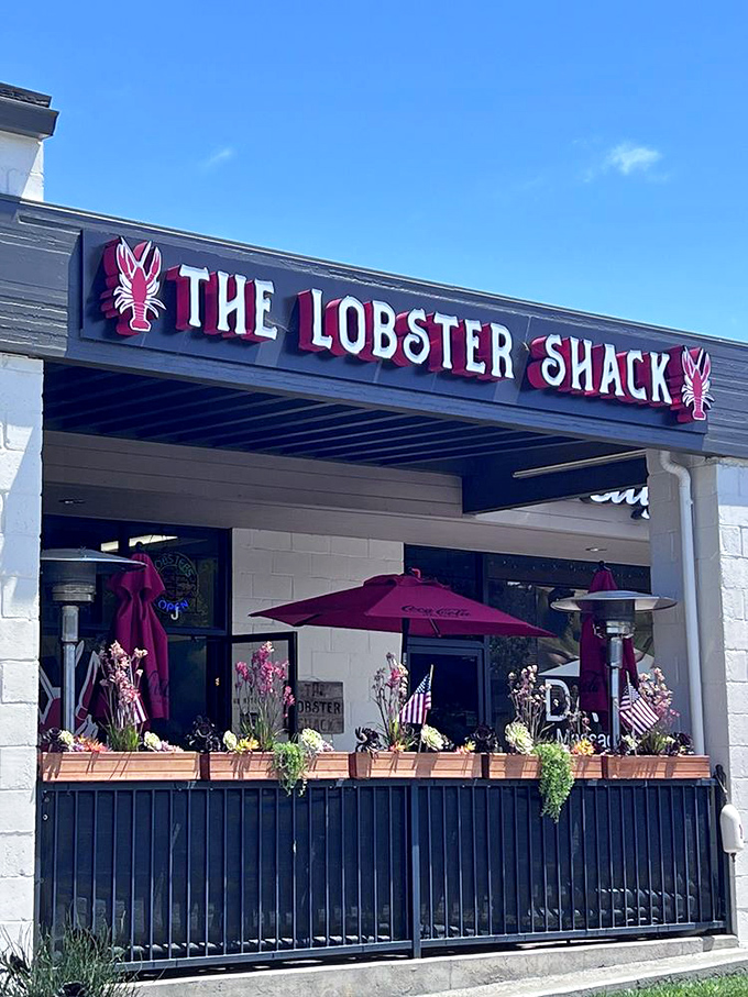 Under clear blue California skies, The Lobster Shack's storefront promises a taste of New England without the frostbite or funny accents.