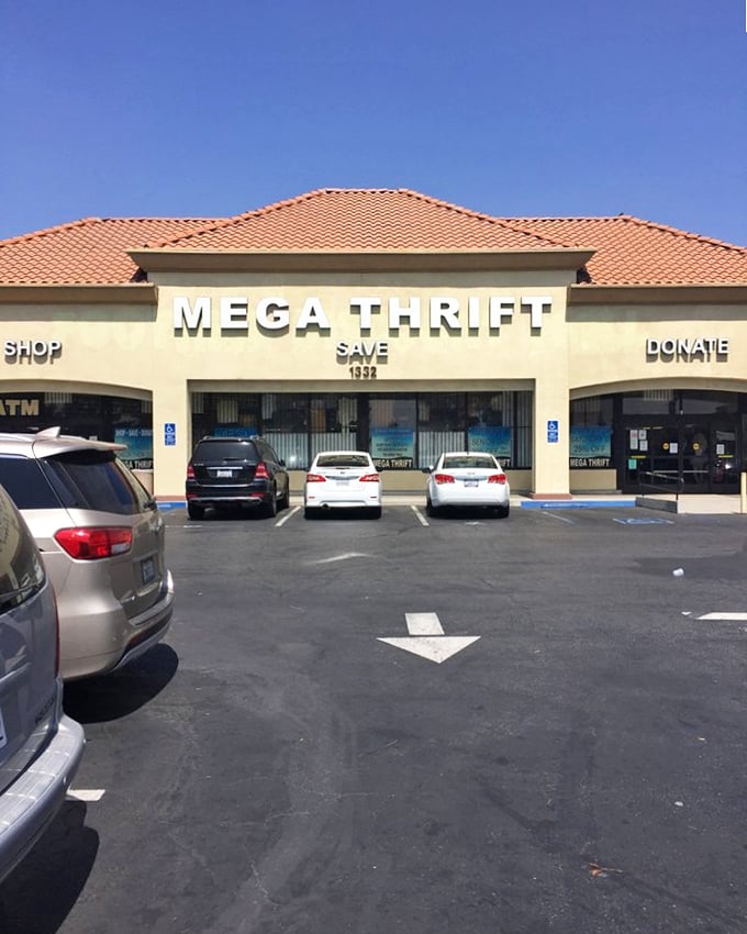 Mega Thrift's mission statement in architecture: a simple building with a powerful purpose. Shop. Save. Donate. Repeat as necessary.