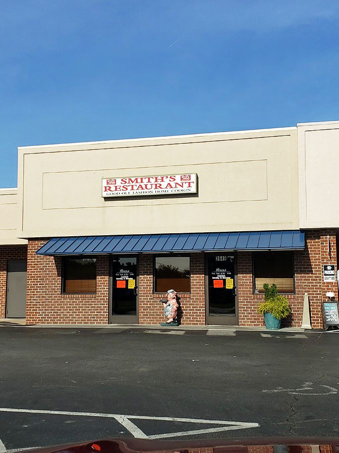 Morning light hits Smith's Restaurant just right, promising a day that starts with perfect biscuits and ends with sweet memories.