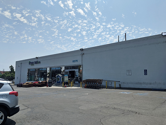 Under California's blue skies, this unassuming building houses thousands of possibilities. The ReStore's exterior may be plain, but inside lies decorating gold.