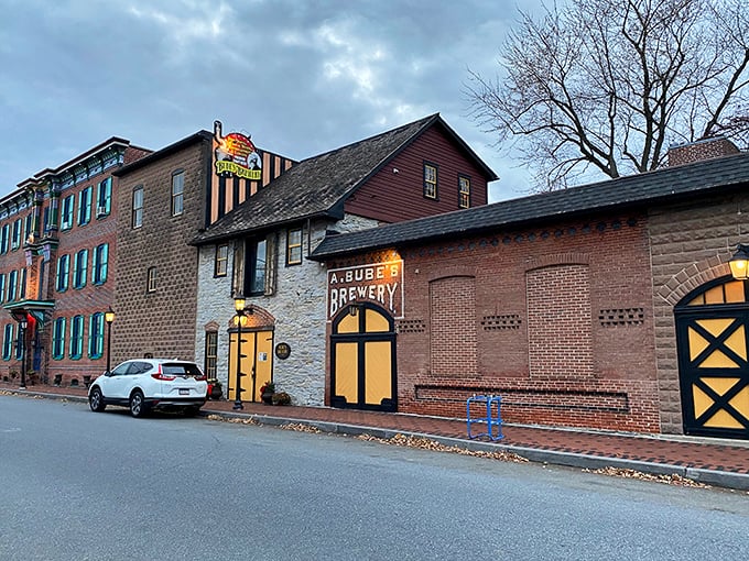 The storefront may look unassuming, but it's like a book with the most fascinating story inside. That yellow glow from the windows promises warmth and wonder.