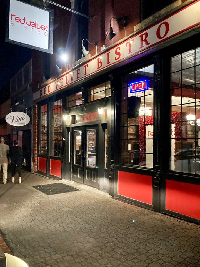 As night falls, the bistro glows like a beacon for hungry souls, promising warmth, flavor, and the kind of meal worth crossing town for.