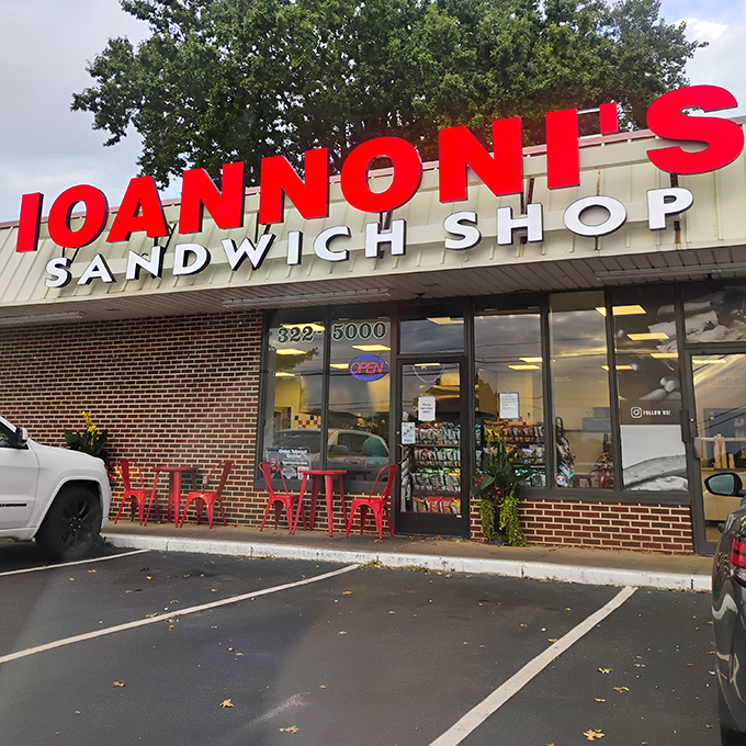 Those red chairs outside aren't just seating&mdash;they're front-row tickets to the best sandwich show in Delaware.