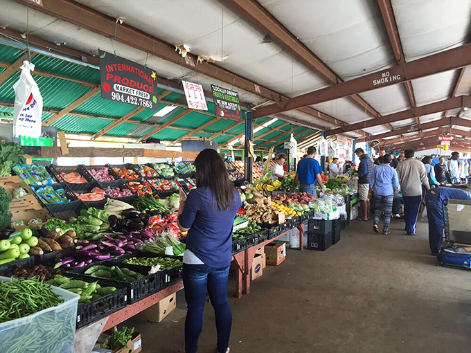 Produce shopping as a contact sport! The international market section offers vegetables you won't find at your neighborhood chain store.