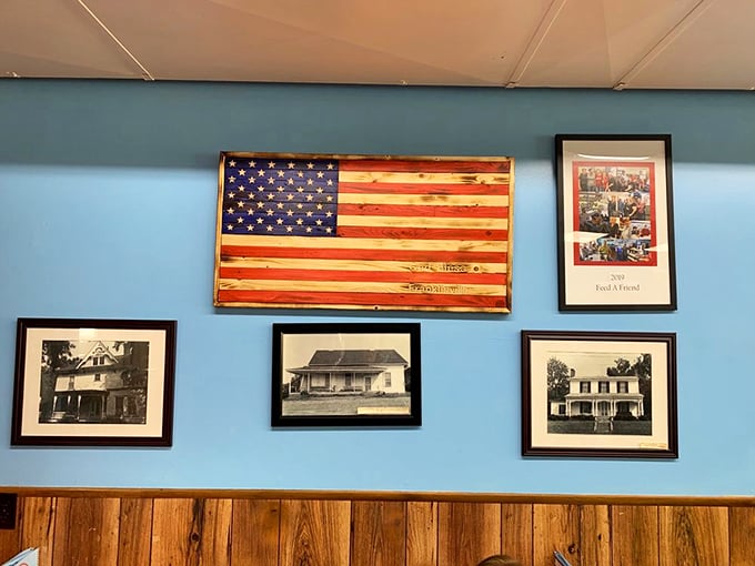 Walls decorated with local memories, creating atmosphere that money simply cannot buy anywhere else.