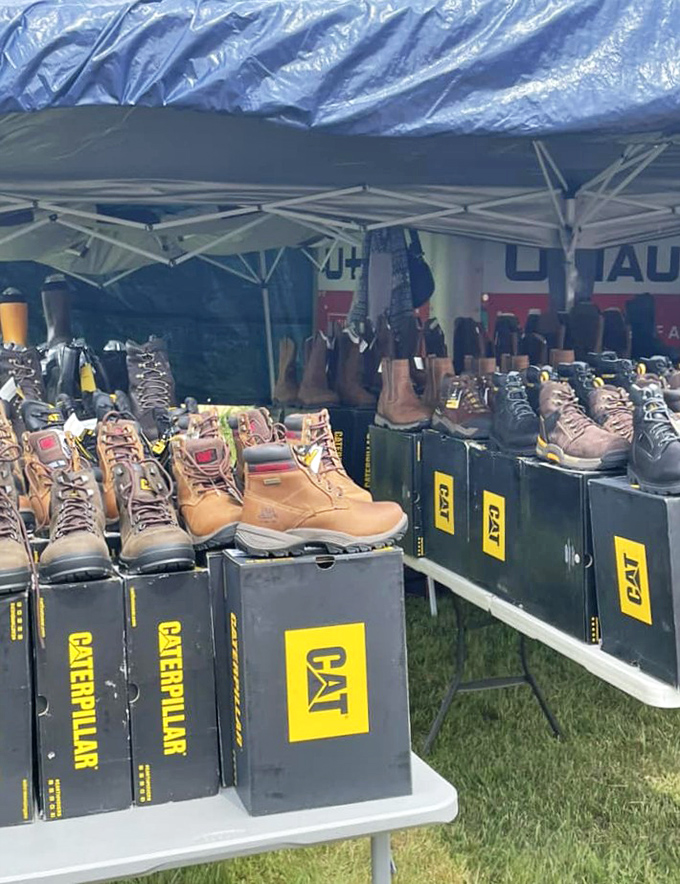 Work boots with price tags that won't make your wallet weep. These CAT beauties are ready to tackle Virginia mud or construction sites.