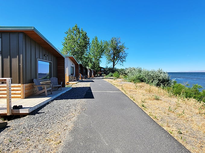 Waterfront cabins in Boardman offer river views at prices that would be unthinkable in more touristy Oregon towns.
