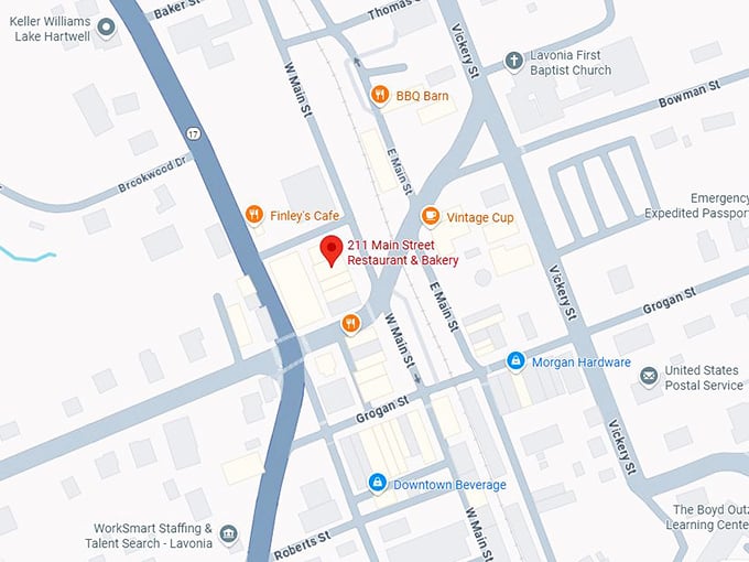 16. 211 main street restaurant & bakery map