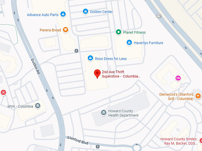 16. 2nd ave thrift superstore columbia, md map