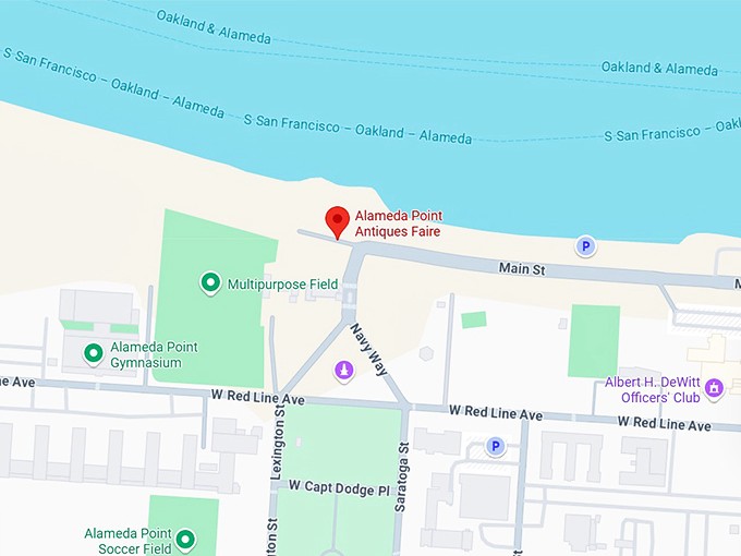 16. alameda point antiques faire map