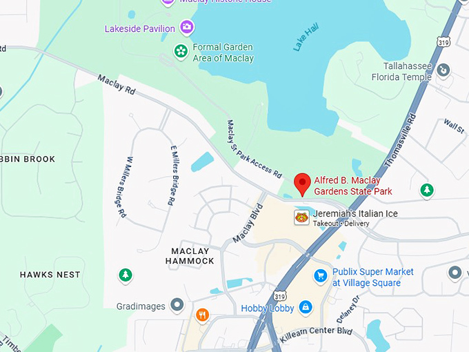 16. alfred b. maclay gardens state park map