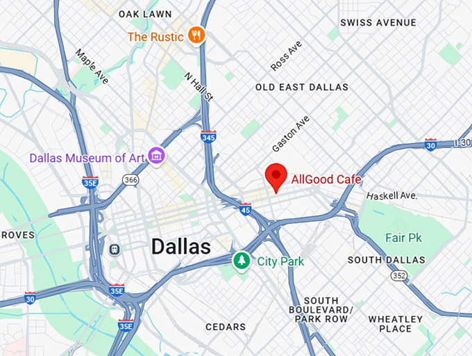 16. allgood cafe map