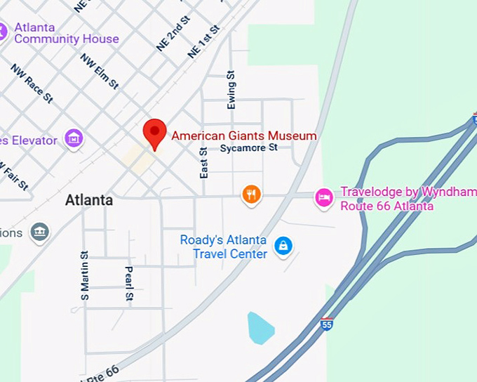 16. american giants museum map