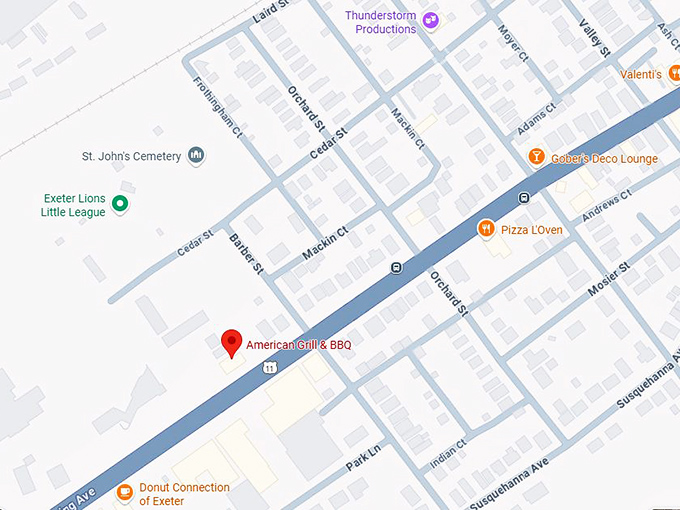 16. american grill & bbq map