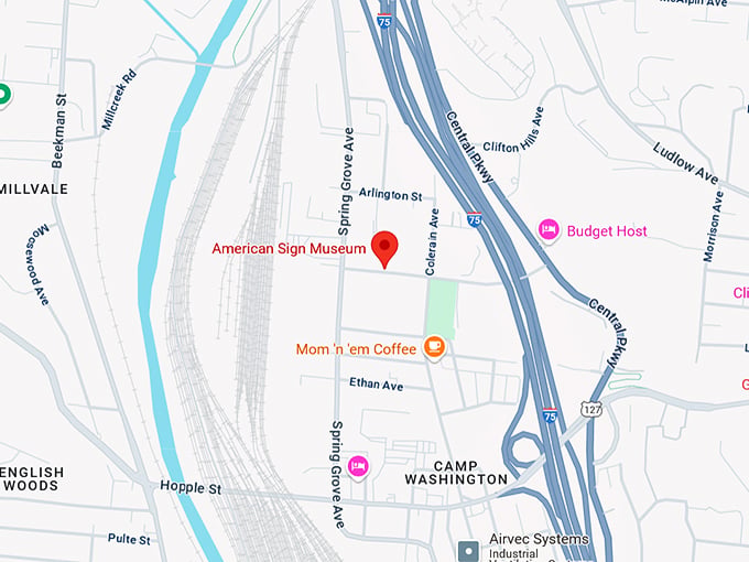 16. american sign museum map