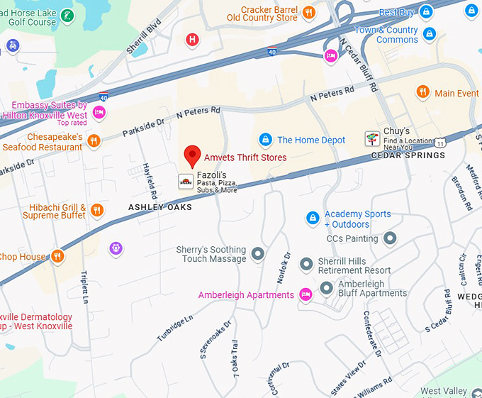 16. amvets thrift stores map