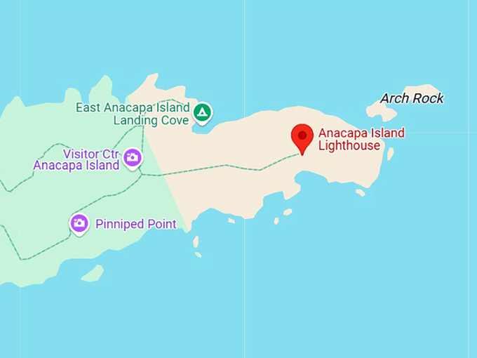 16. anacapa island lighthouse map
