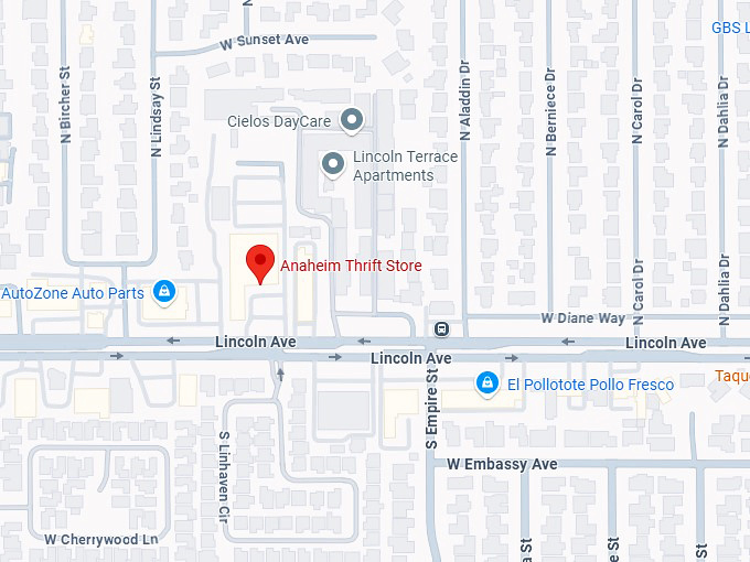 16. anaheim thrift store map