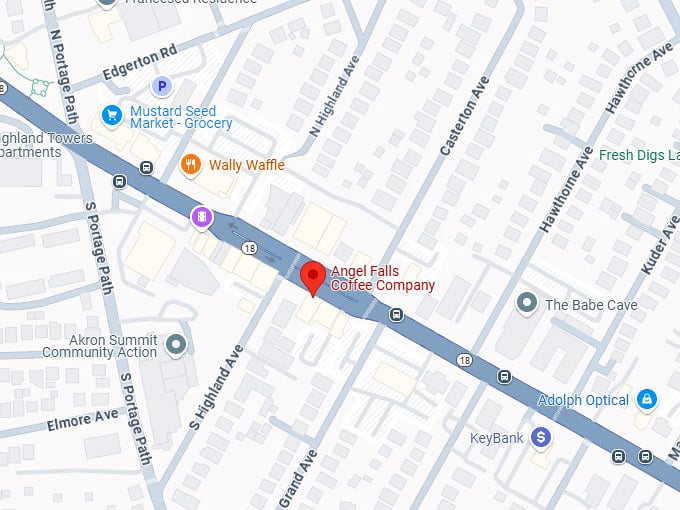 16. angel falls coffee company map