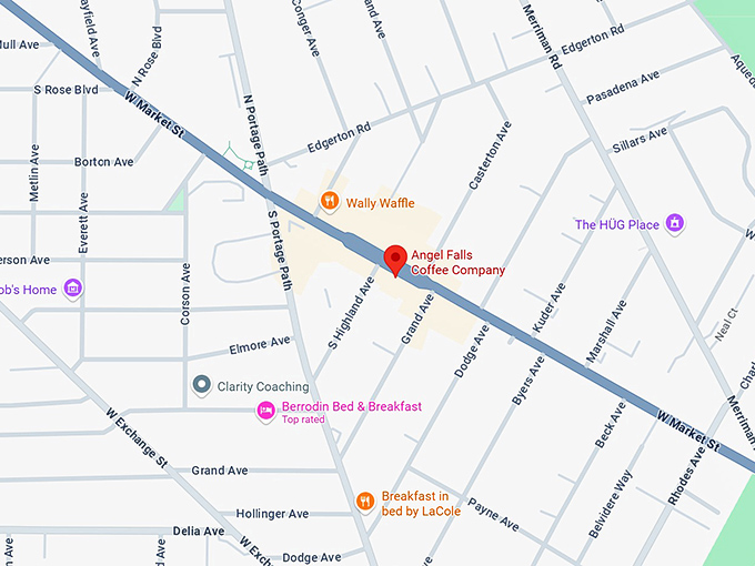 16. angel falls coffee company (with diner fare) map