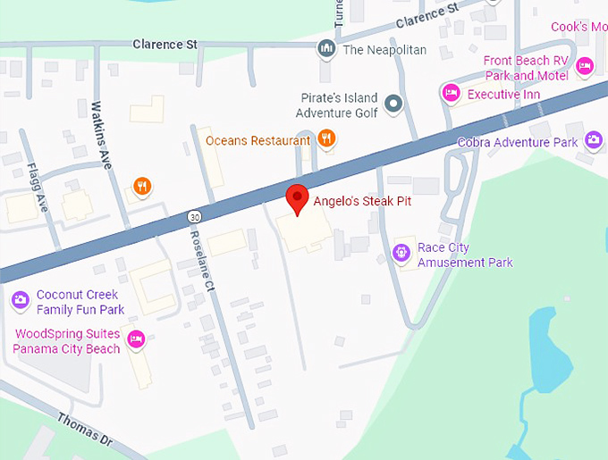 16. angelo's steak pit map