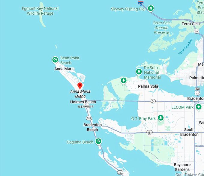 16. anna maria island map