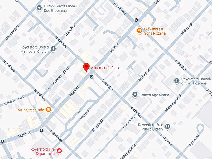 16. annamarie's place map