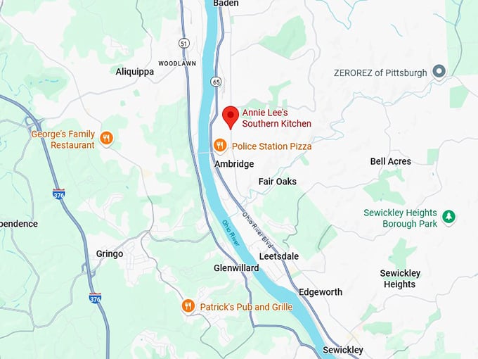 16. annie lee's southern kitchen map