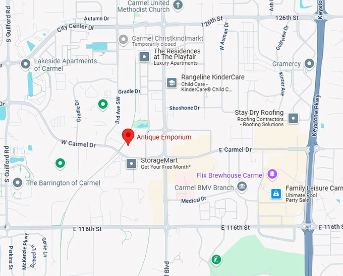 16. antique emporium map