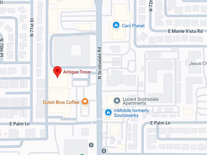 16. antique trove map