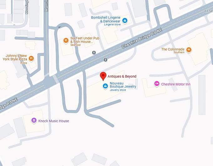 16. antiques & beyond map