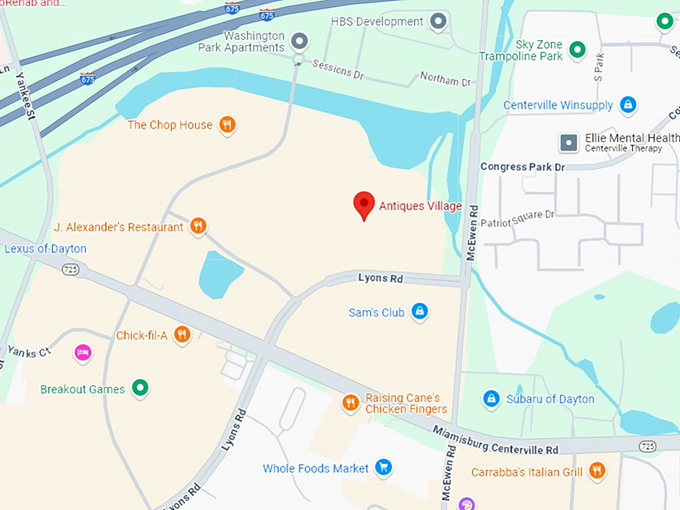 16. antiques village map