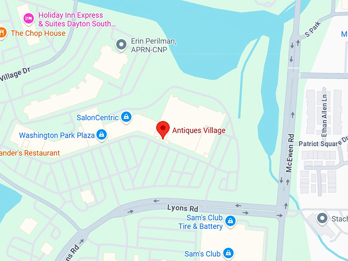 16. antiques village map