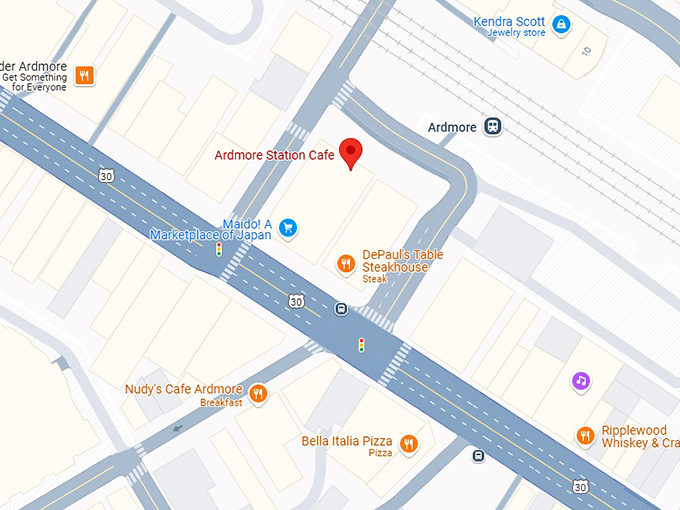 16. ardmore station cafe map