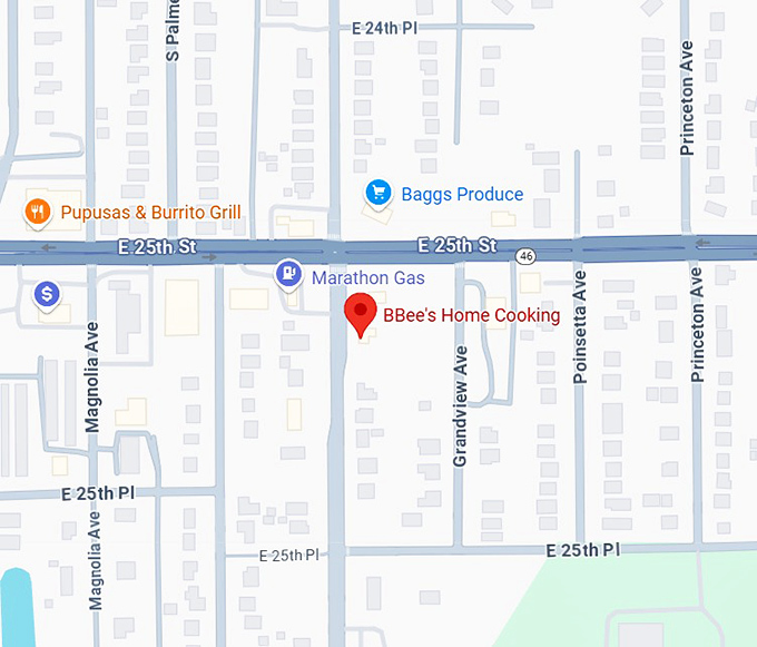 bbee's home cooking map